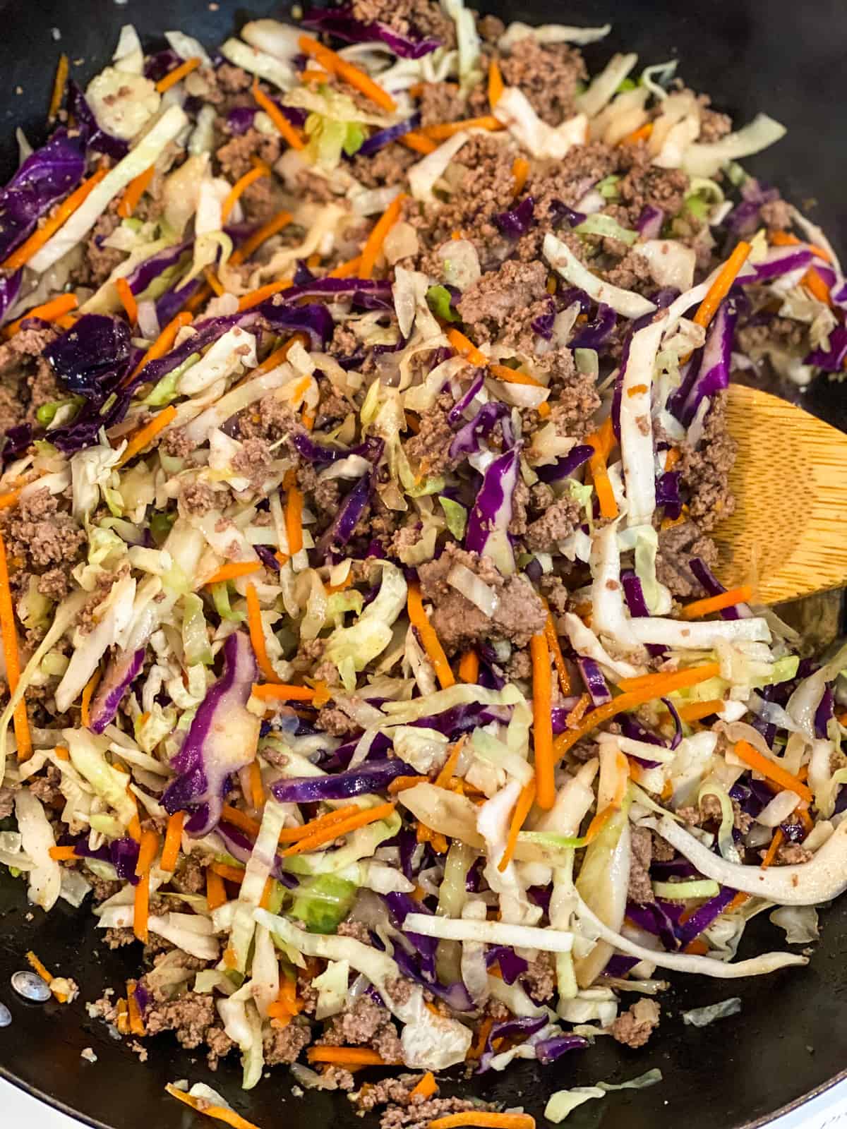 One Pan Egg Roll in a Bowl - Whiskful Cooking