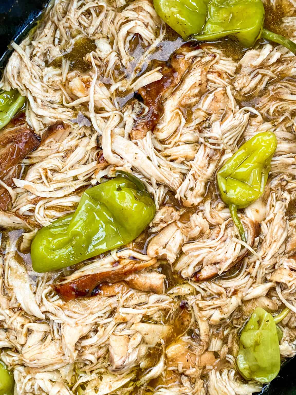 Easy Slow Cooker Mississippi Chicken - Whiskful Cooking