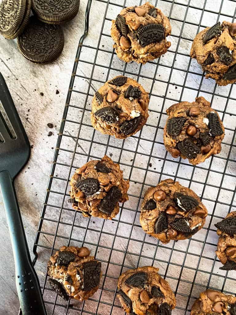 Chocolate Oreo Brownie Cookies - Whiskful Cooking