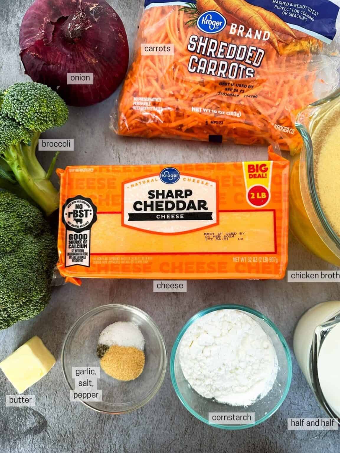 Easy Slow Cooker Broccoli Cheddar Cheese Soup - Whiskful Cooking