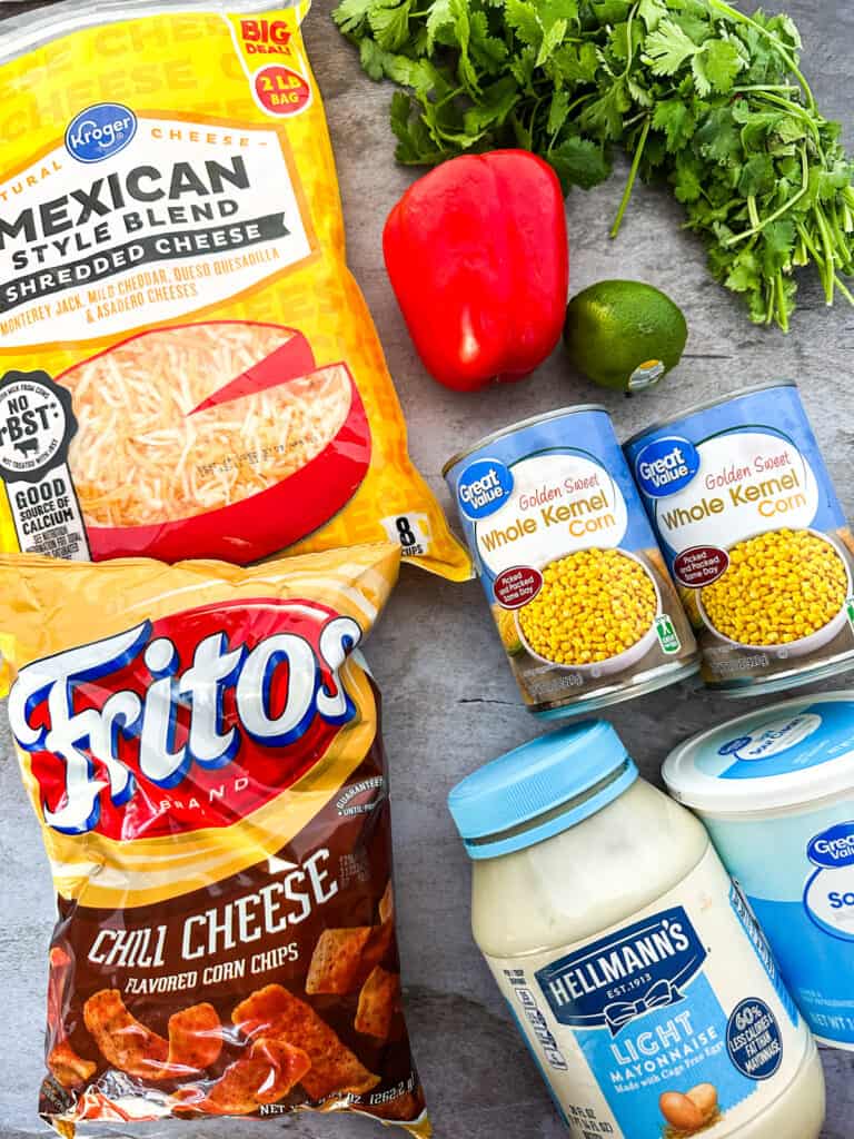 Chili Cheese Fritos Corn Salad Recipe - Whiskful Cooking