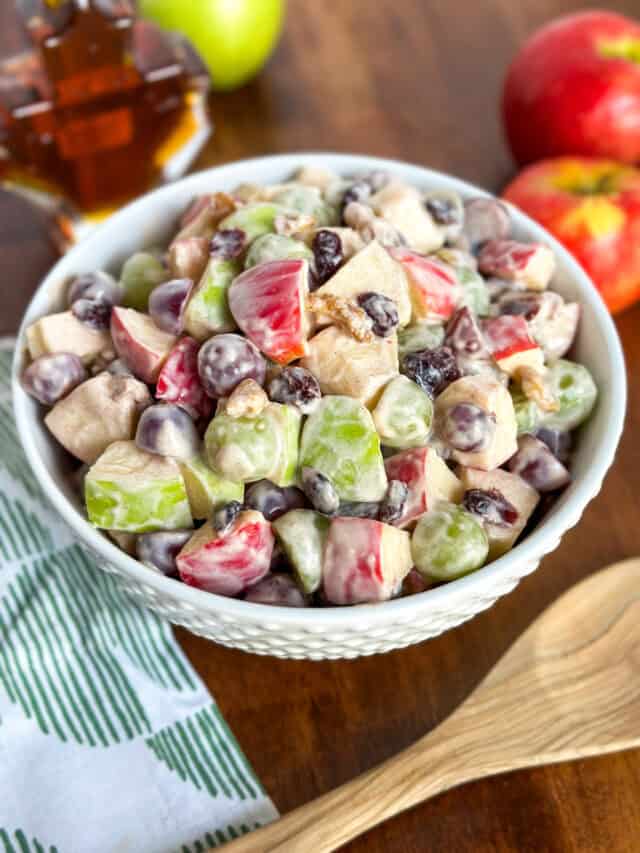 Cranberry Apple Grape Salad - Whiskful Cooking