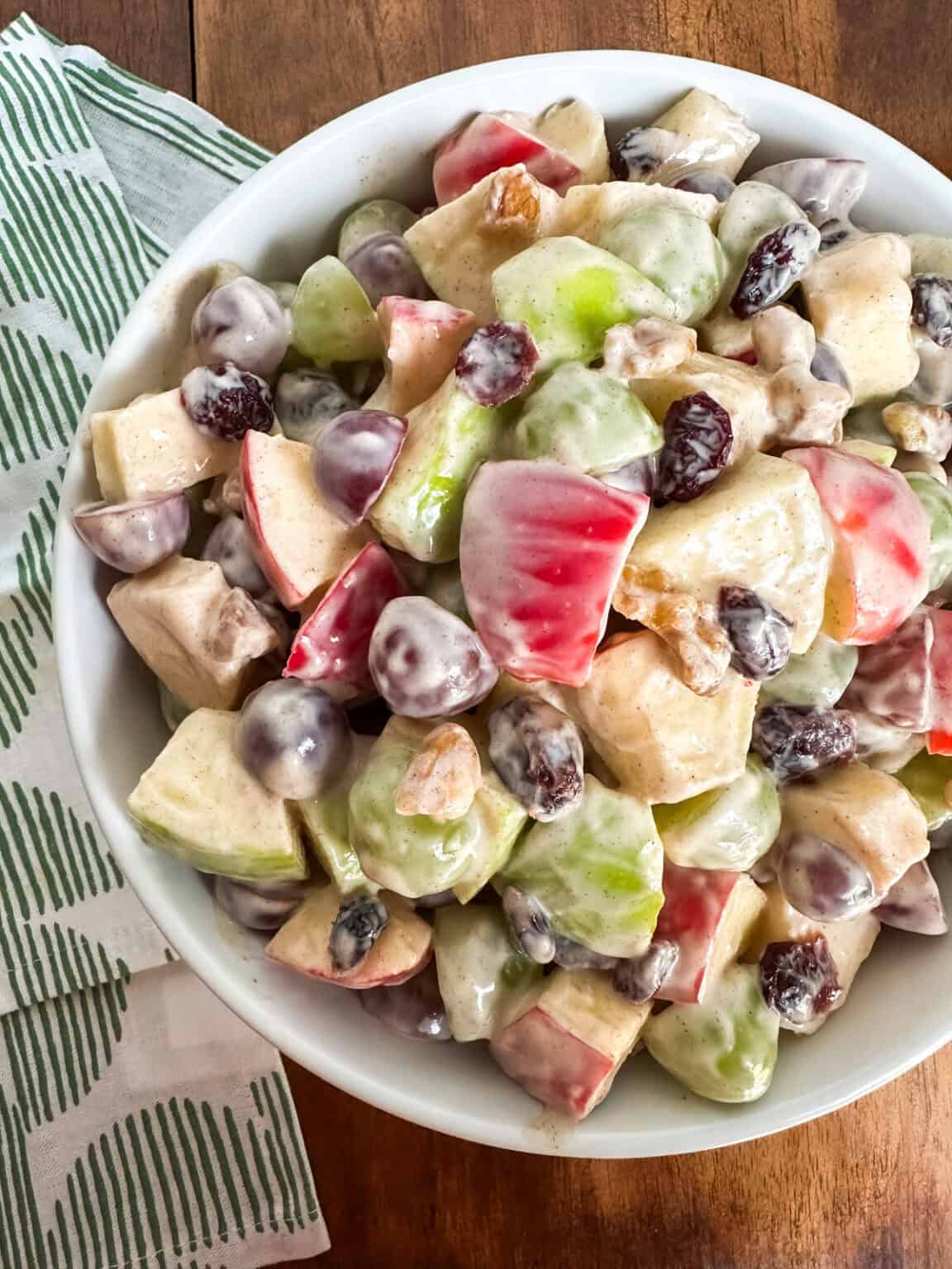 Cranberry Apple Grape Salad - Whiskful Cooking