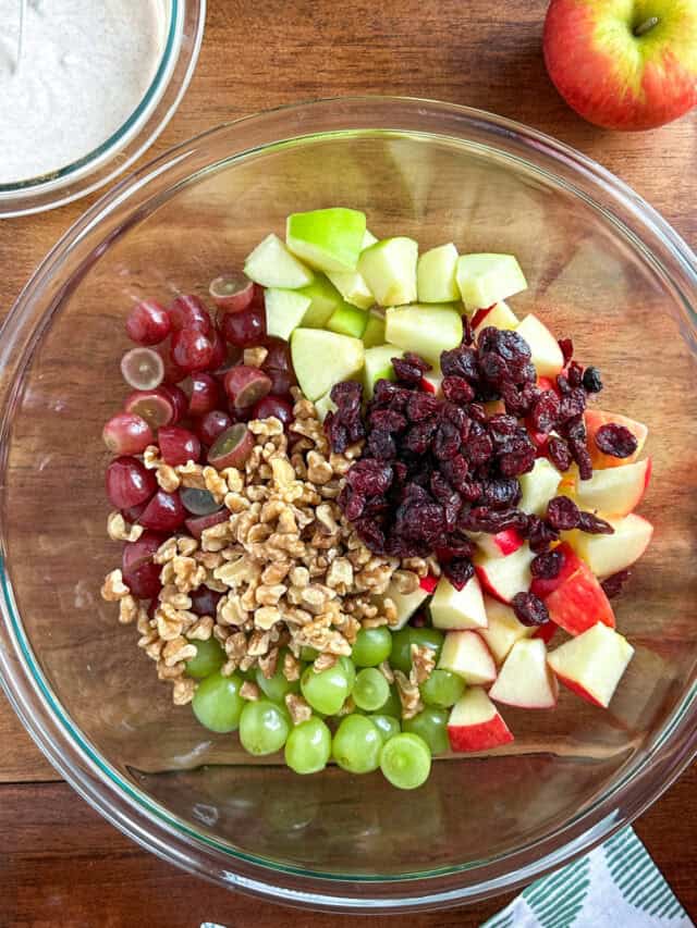 Cranberry Apple Grape Salad - Whiskful Cooking